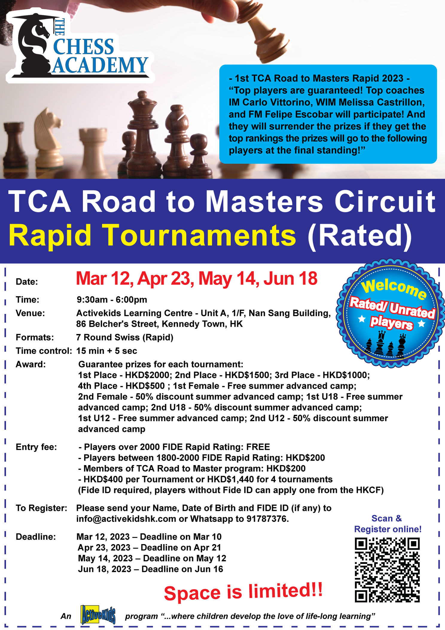 The Chess Academy Road-to-Masters Circuit Tournaments Series