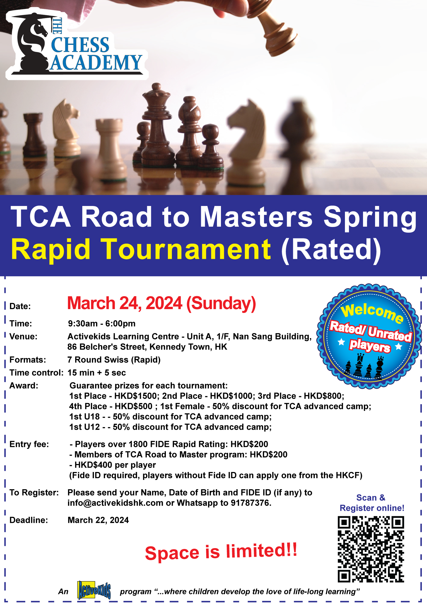 The Chess Academy Spring Rated Tournaments
